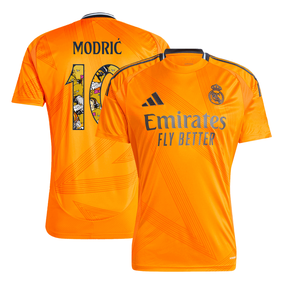 Modric #10 Real Madrid Away Soccer Jersey 2024/25 - Bear Champ Font ...